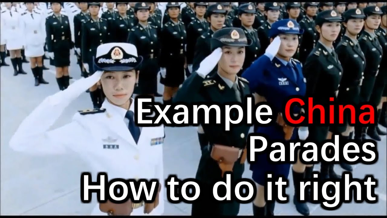 Belgian Cadet Parade vs Chinese March - Example China - YouTube