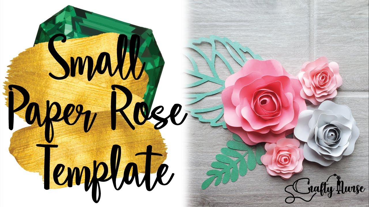 Small Paper Rose Tutorial | Paper Flower Bundle | Mini Paper Flowers ...