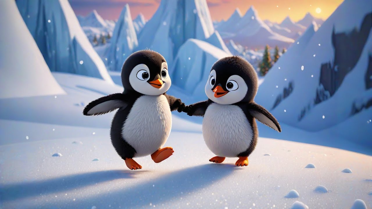 Five Baby Penguins Learn Right and Left | Direction Song for Kids | Fun ...