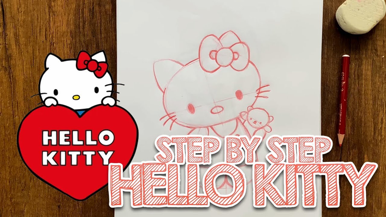 Easy Drawing For Hello Kitty Step By Step - YouTube