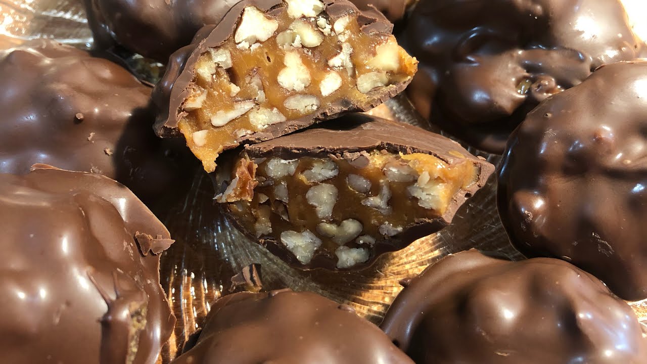 Easy Homemade Turtle Candy || How to make Turtles - YouTube
