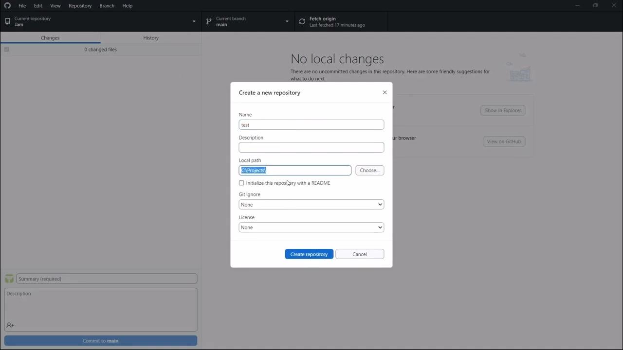 Creating a Unity Project and a Git Repo through GitHub Desktop - YouTube