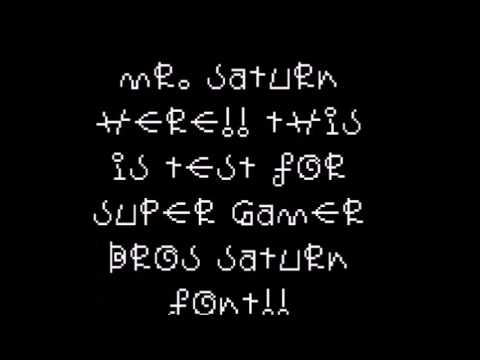 Mr. Saturn Font Test - YouTube