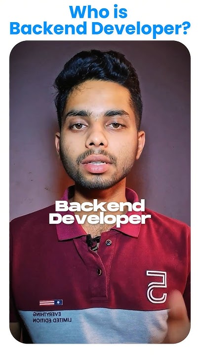 Who is Backend Developer?#BackendDeveloper #WhoIsBackendDev #ServerSideCode - YouTube