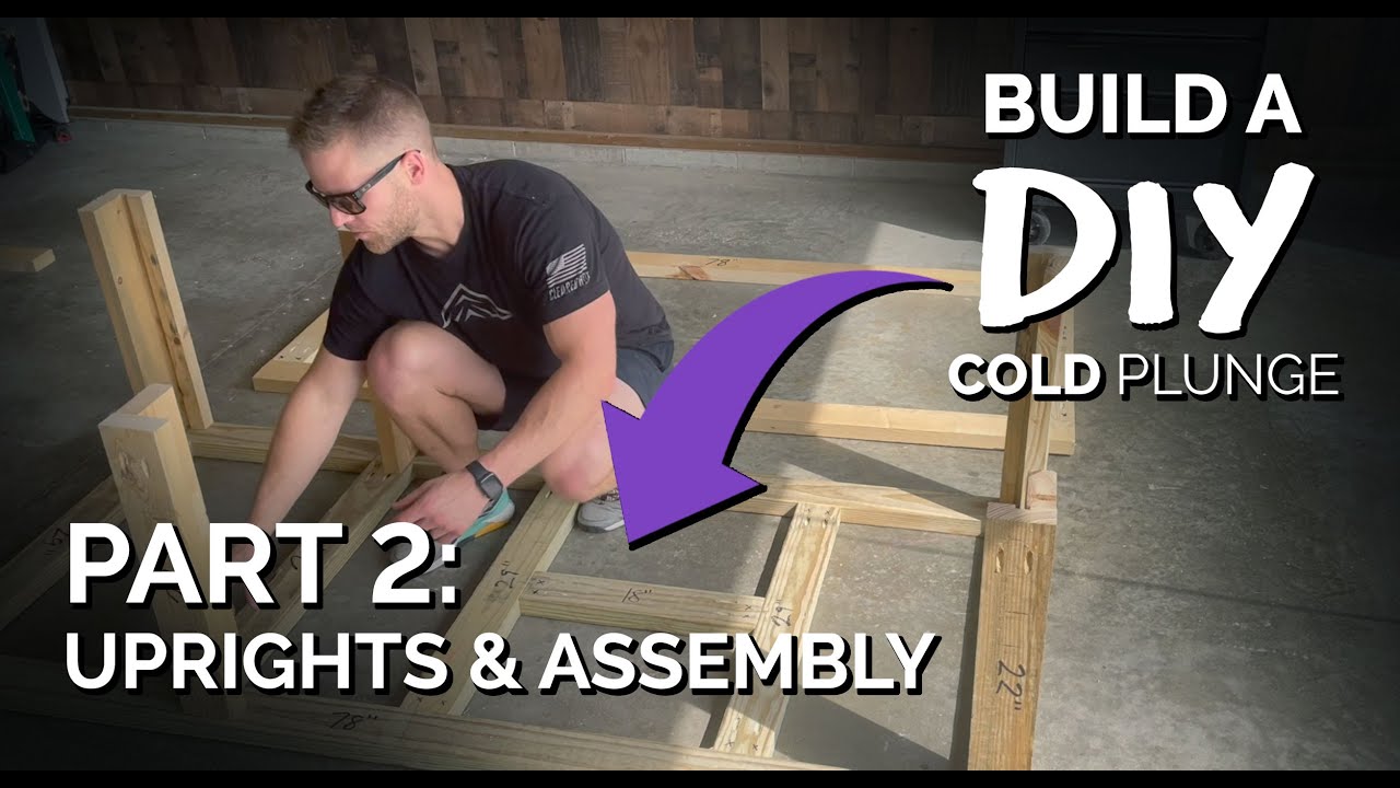 Building a DIY Cold Plunge | Framing (Part 2) Uprights & Top Assembly ...