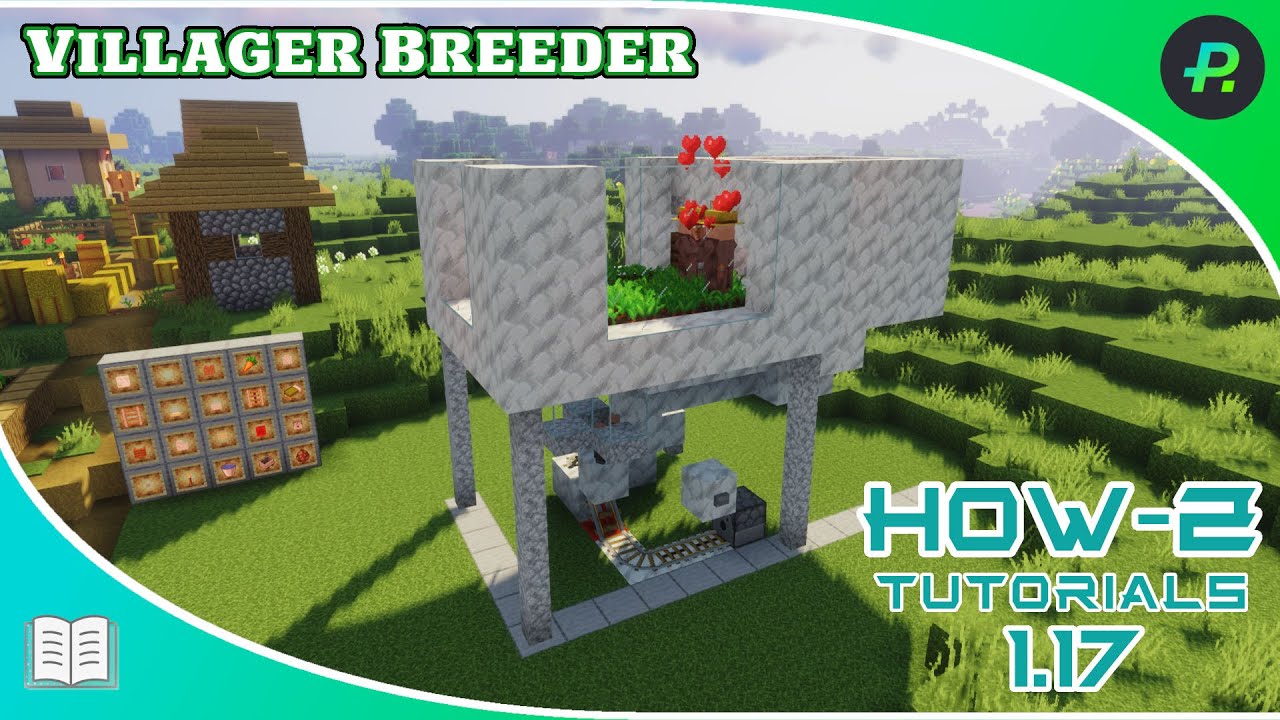 How To build an Easy Villager Breeder | Minecraft 1.17.1 Java + Bedrock ...
