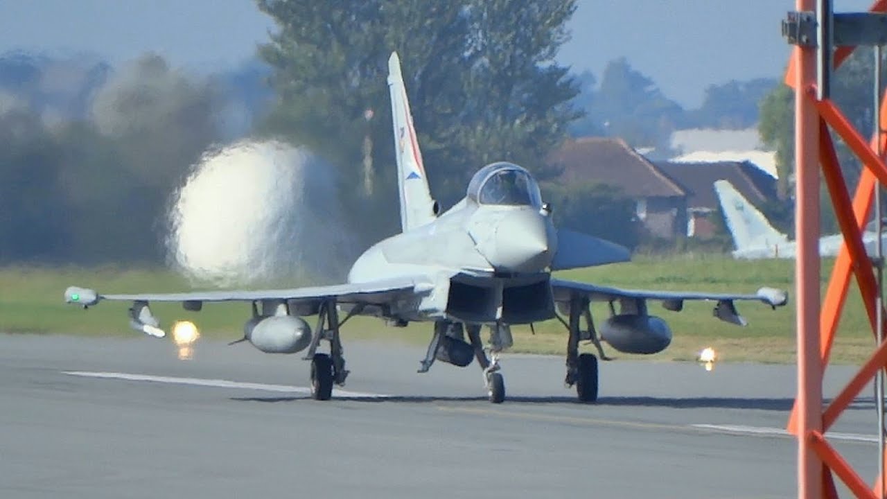 Typhoon Wednesday! landing with ATC comms@Warton Aerodrome - YouTube