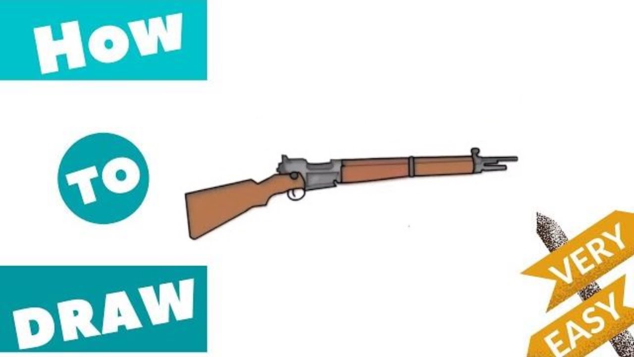 How to Draw a KAR 98K Gun Of PUBG And FreeFire #KAR98gun - YouTube