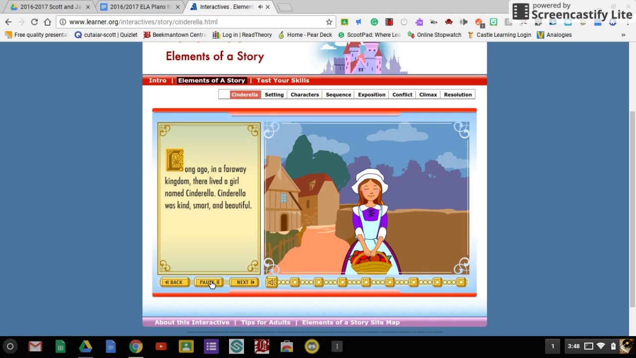 Elements of a Story Interactive Instructions - YouTube