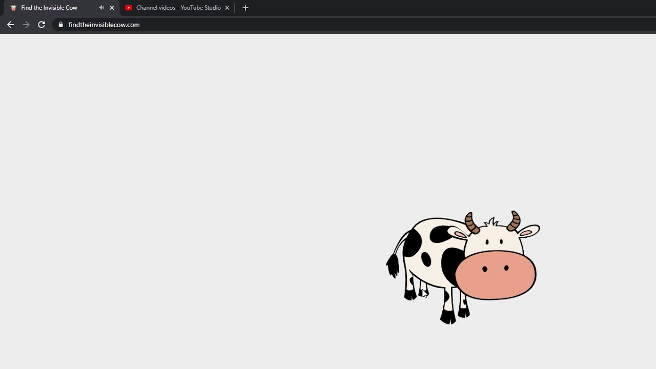 The invisible cow game. - YouTube