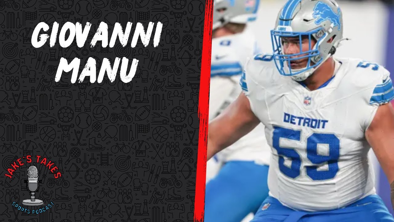 Episode 144 Detroit Lions Giovanni Manu joins 14 year old Jake to talk ...