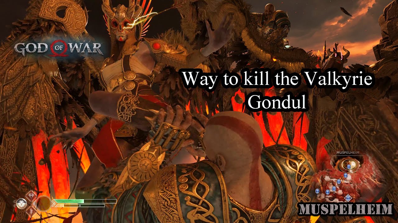 God of war Valkyrie Gondul | How to kill the Valkyrie Gondul | Valkyrie ...