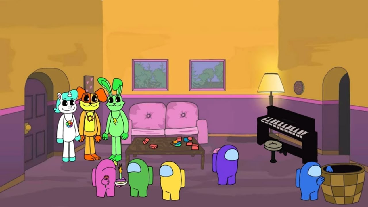 Among us x Smiling critters meeting - YouTube