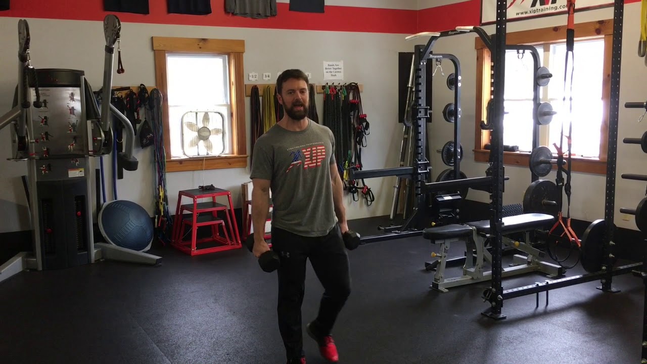 DB Reactive Squat Jump - Explosive jump training - YouTube