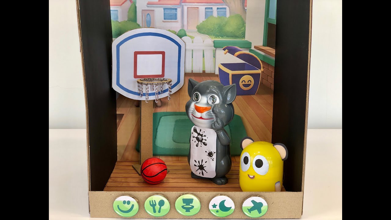 My Talking Tom 2 - Cardboard Game - YouTube