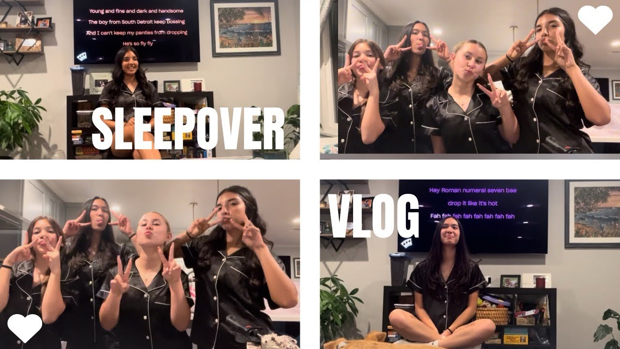sleepover vlog!! *baking, blind karaoke* - YouTube