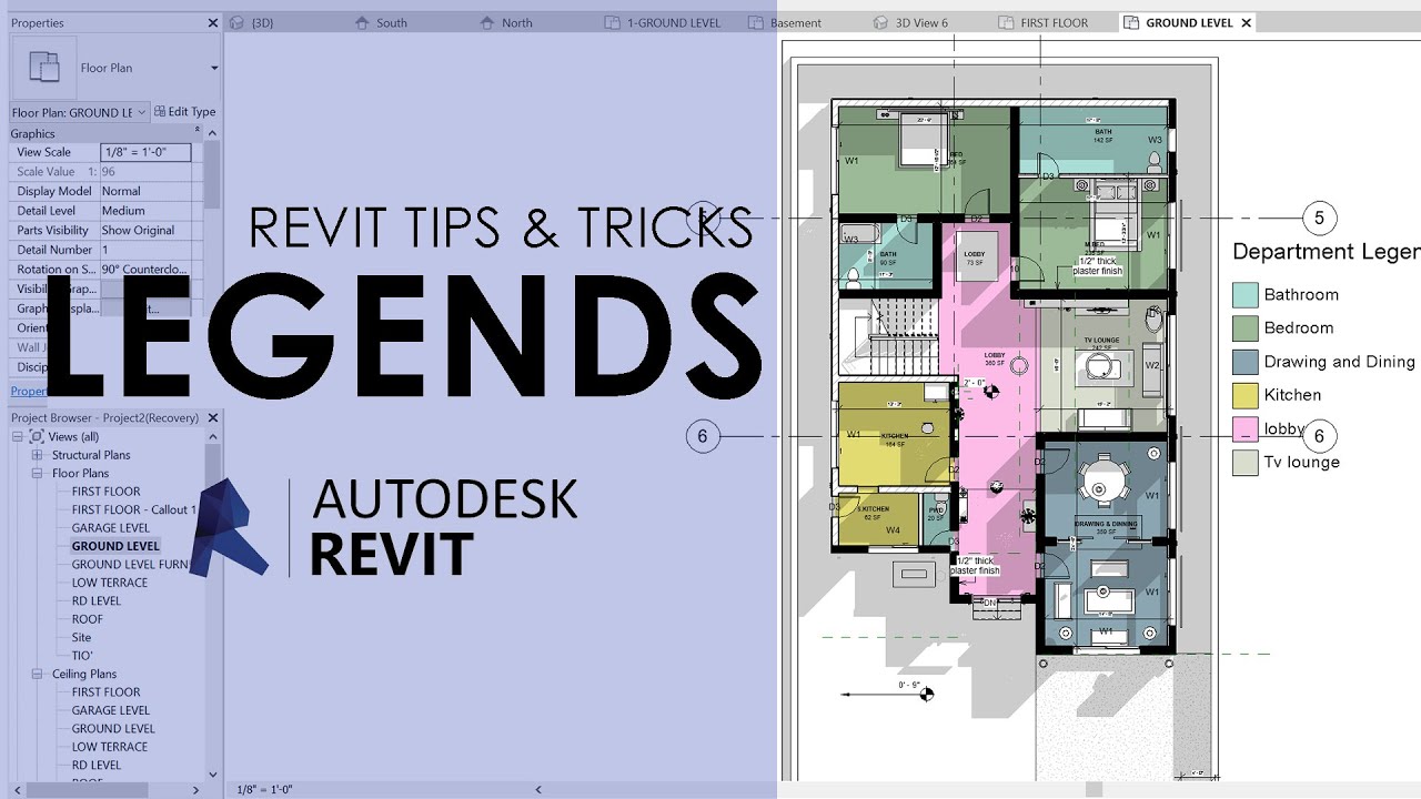 Legends in Revit | Tips & Tricks - YouTube