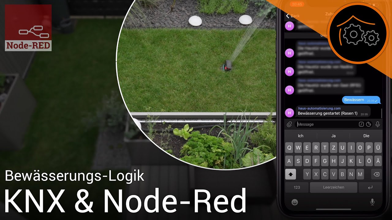 KNX & Node-Red - Einfache Bewässerungs-Logik - YouTube