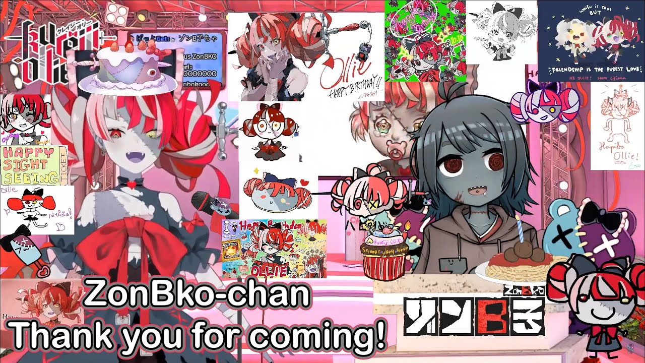 A zombie goes to another zombie birthday party ( Kureiji Ollie and ...