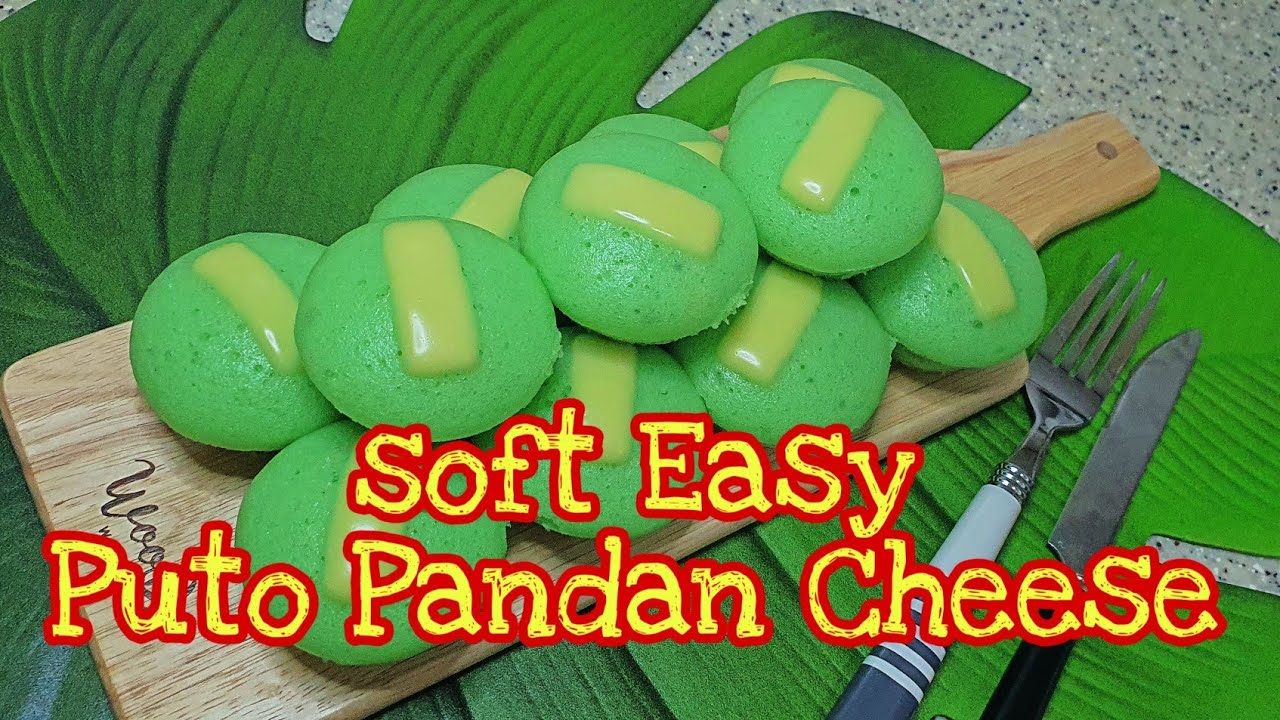 How to make Soft Easy Puto Pandan Cheese - YouTube