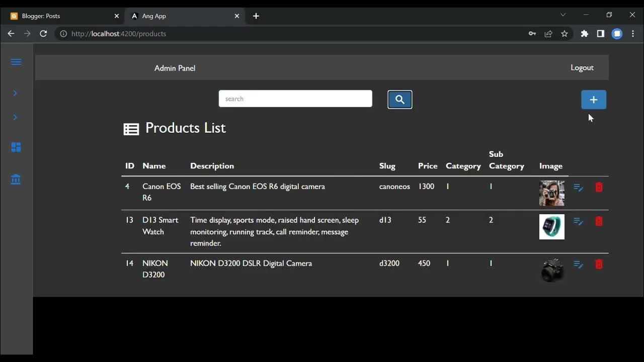 Product Admin Panel in Angular PHP & MYSQL - YouTube