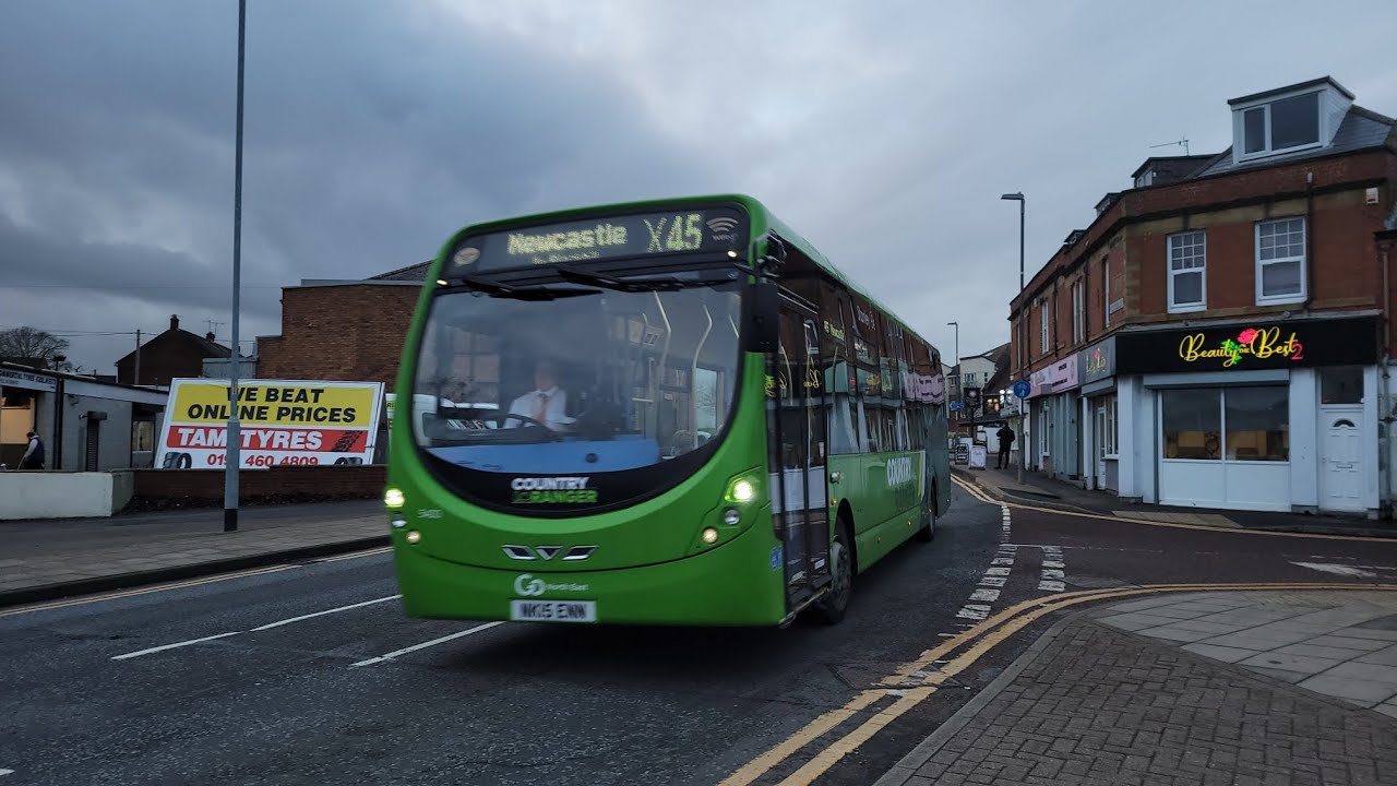 *VERY RARE ON THE X45* X Lines X45 to Newcastle - Go North East 5400 ...