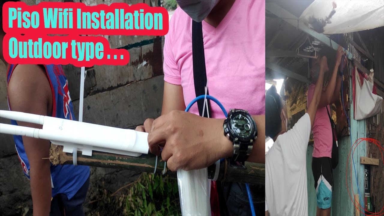 Piso Wifi Installation Outdoor type Vendo Machine Earnings 24/7 - YouTube