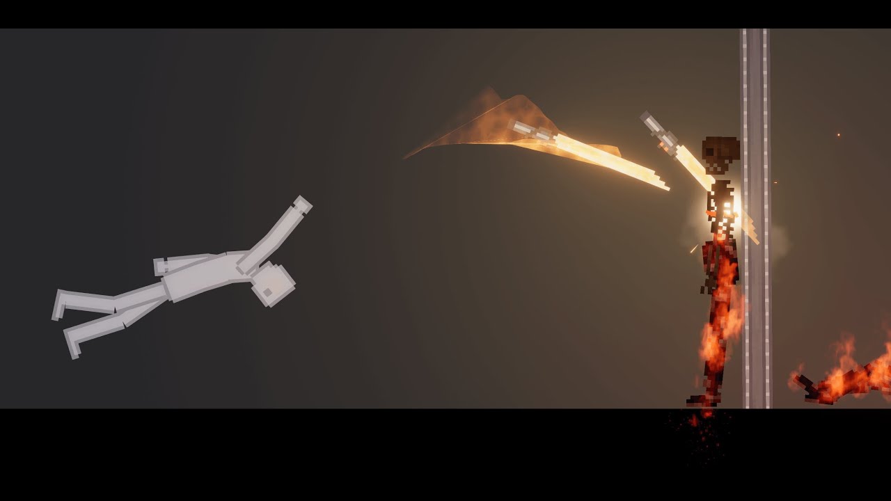 Humans Throwing Weapons At Each Other In People Playground (134) - YouTube