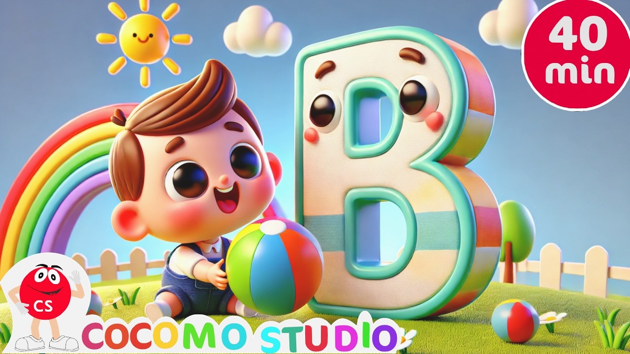 Letter B Song 40 Minutes Compilation | Learn the Letter B Phonics for ...