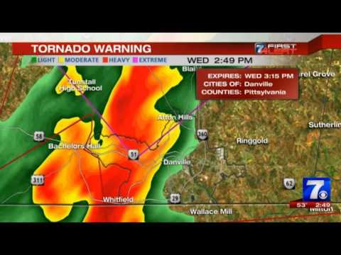 2/24/16 Tornado Coverage - WDBJ Roanoke - YouTube