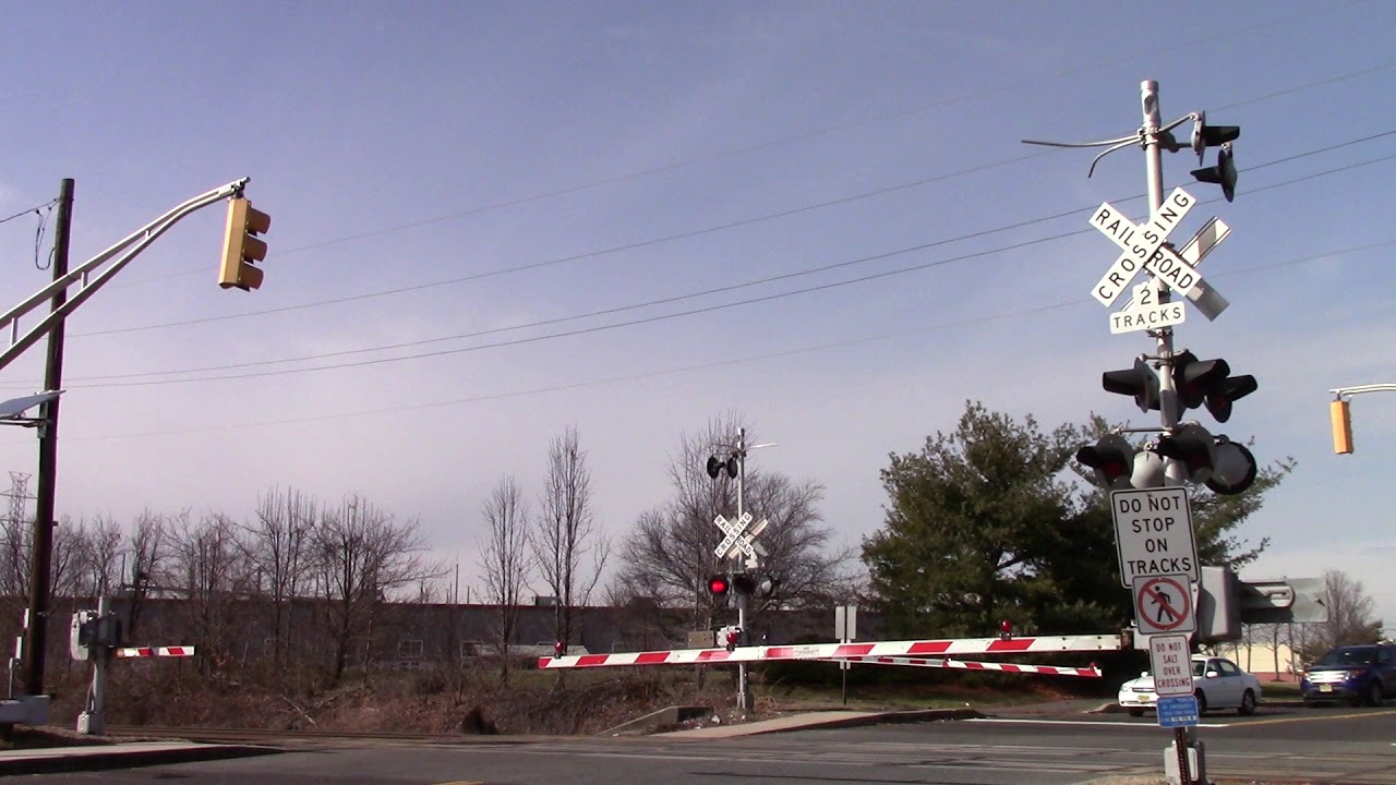 Commerce Square Blvd Railroad Crossing, Burlington, NJ - YouTube