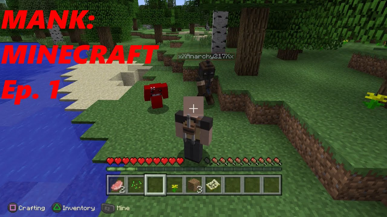 MANK: MINECRAFT EPISODE 1- SURVIVING THE NIGHT - YouTube
