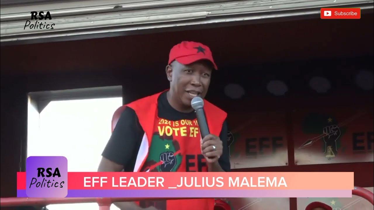 CIC JULIUS MALEMA Addressing the EFF Community Meeting in KAGISO - YouTube