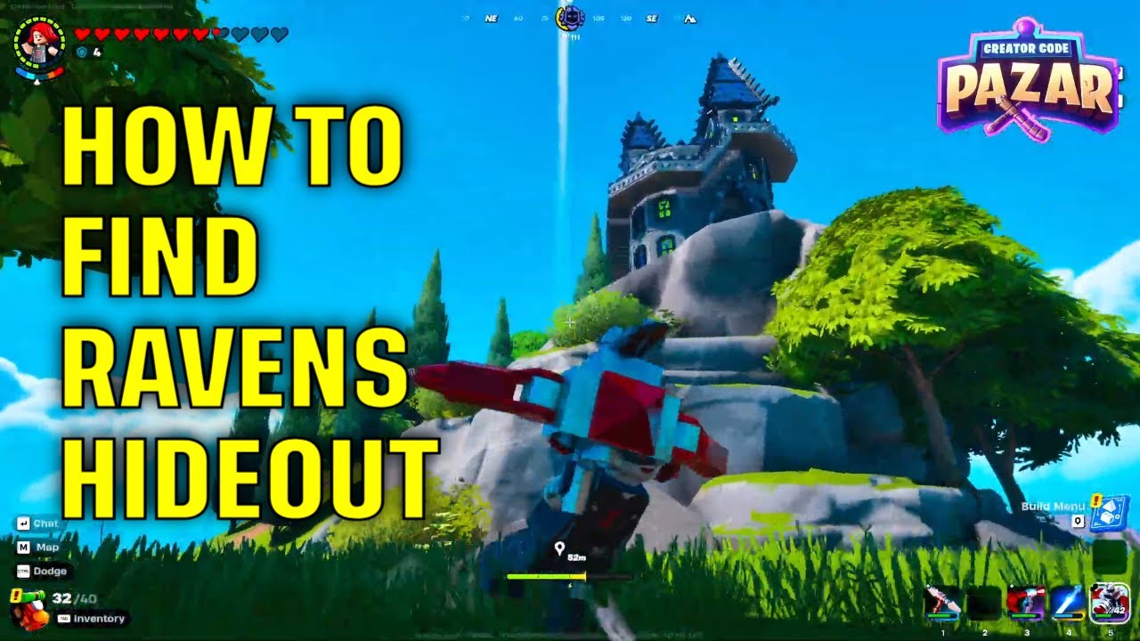 How to Find Ravens Hideout in Lego Fortnite Quick Guide - YouTube