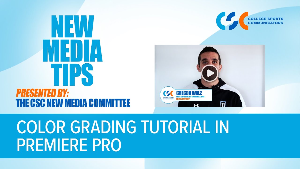 Color Grading in Premiere Pro | New Media Tips - YouTube