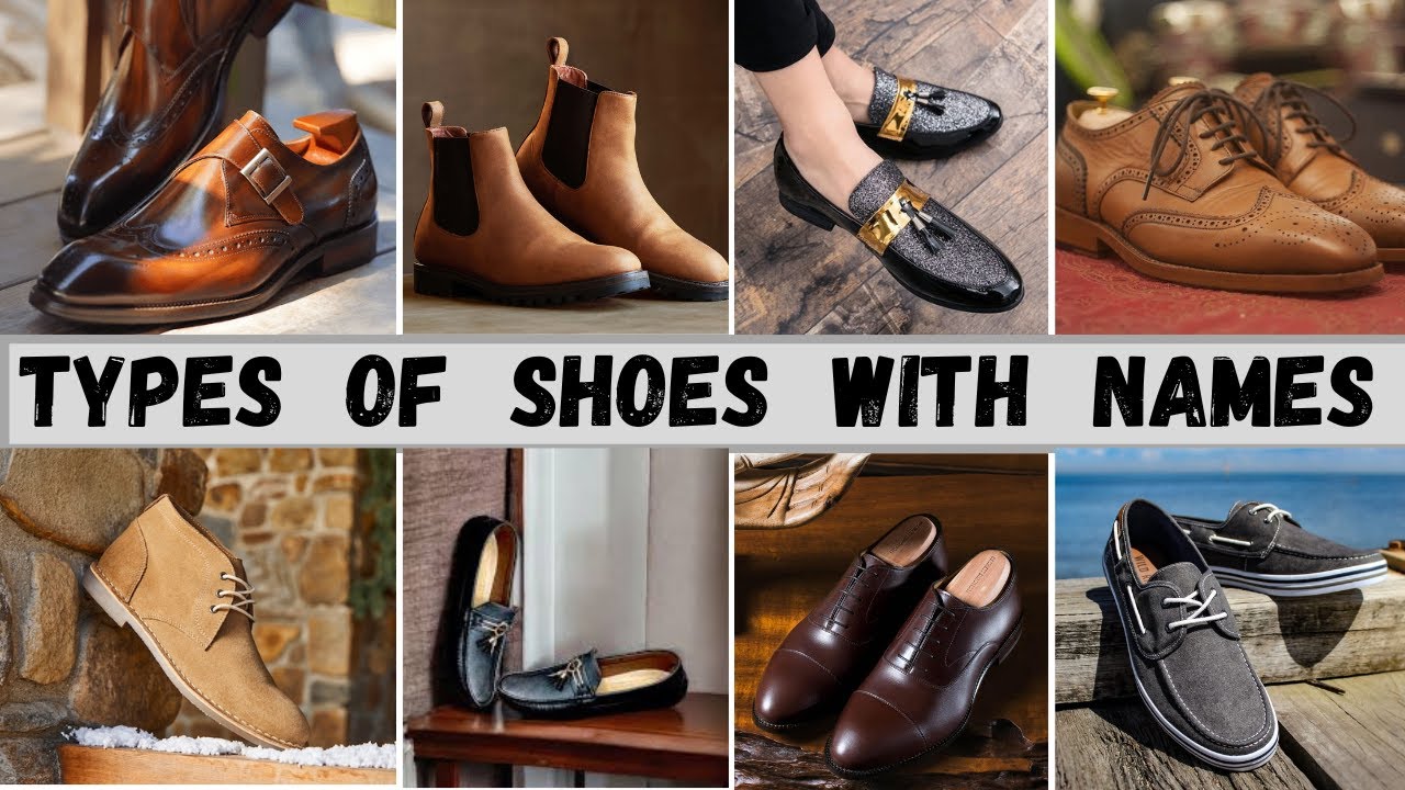 Types of shoes for men with names | footwear vocabulary | Mazedar ...