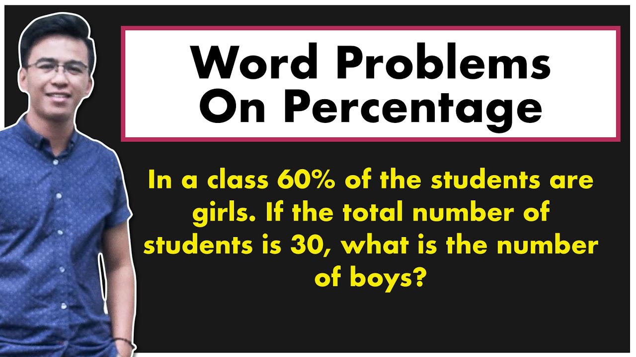 Solving Word Problems on Percentages | @MathTeacherGon - YouTube