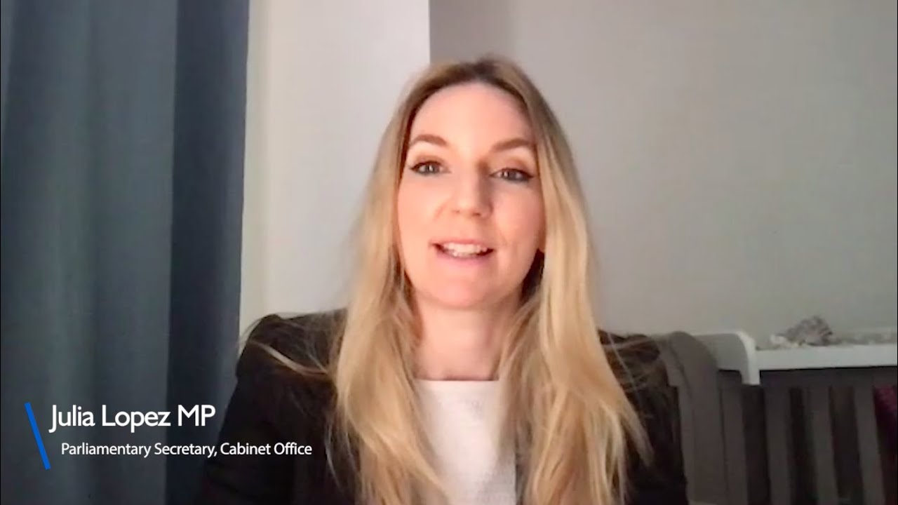 Cabinet Office Minister Julia Lopez introduces the Public Leaders ...