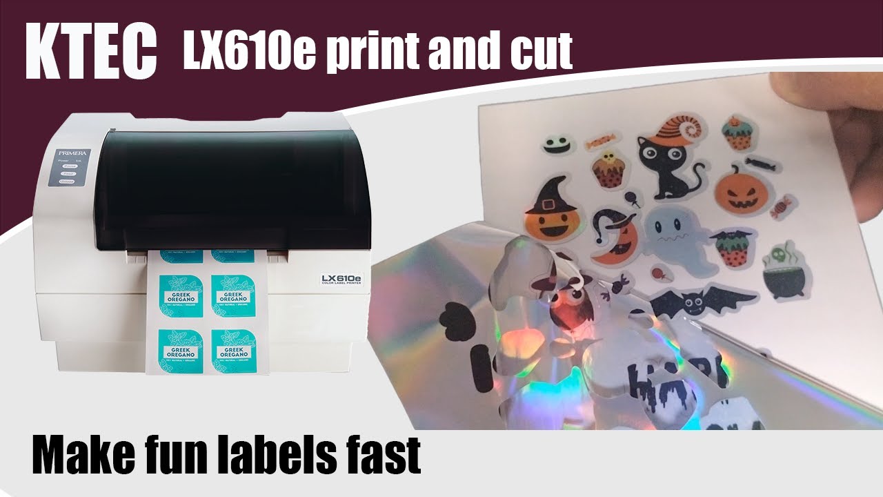 Primera LX610e Label Maker - Halloween fun sticker example - Labels-U ...