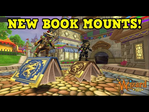 Wizard101 : NEW BOOK MOUNTS! - YouTube