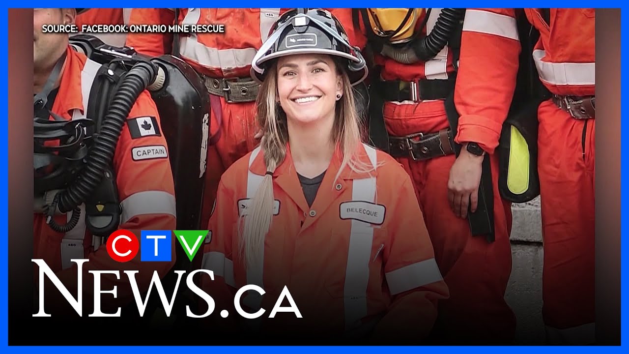 April Belecque makes history as Ont.’s first female mine rescue officer ...
