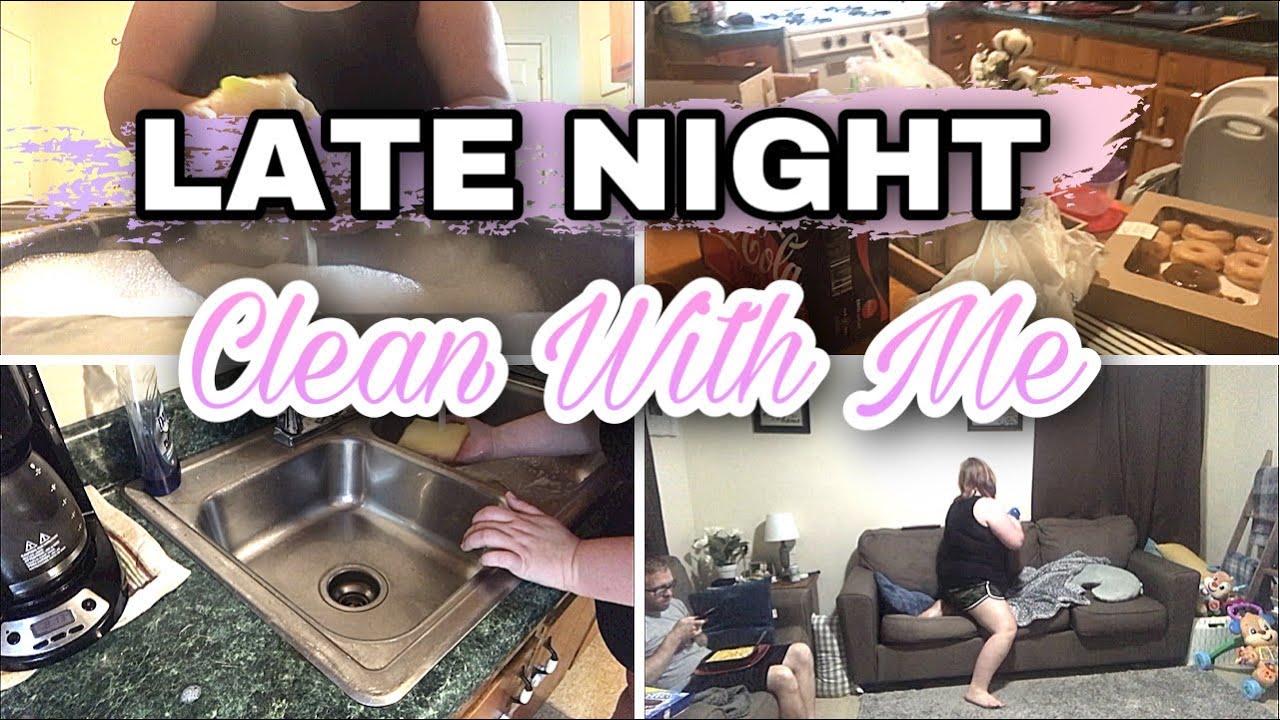 LATE NIGHT CLEAN WITH ME | CLEANING MOTIVATION 2021 | APARTMENT CLEAN ...