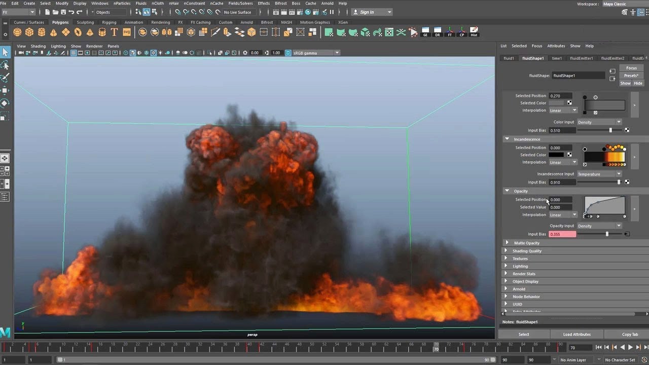 Maya : Large Scale Explosions Tutorial _ Lesson 1 - YouTube