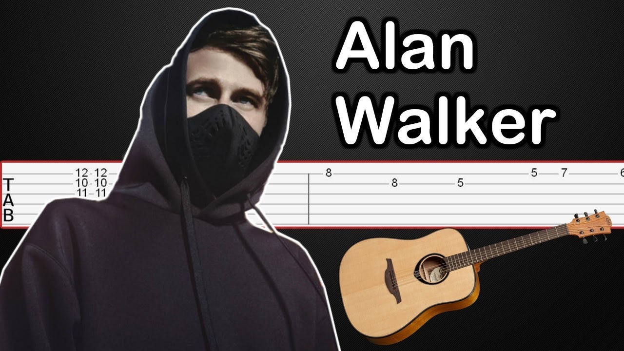 Alone - Alan Walker Guitar Tutorial, Guitar Tabs, Guitar Lesson ...