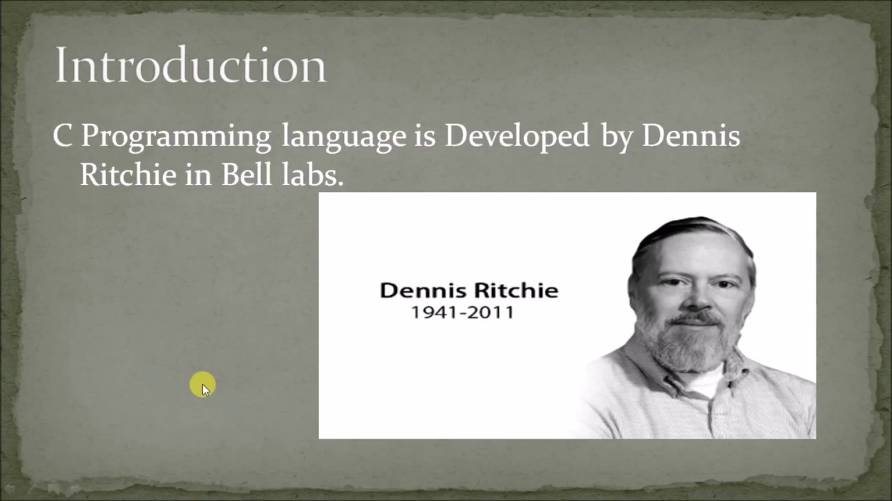 Basics Of C Programming Language YouTube basics-of-c-programming-language-youtube
