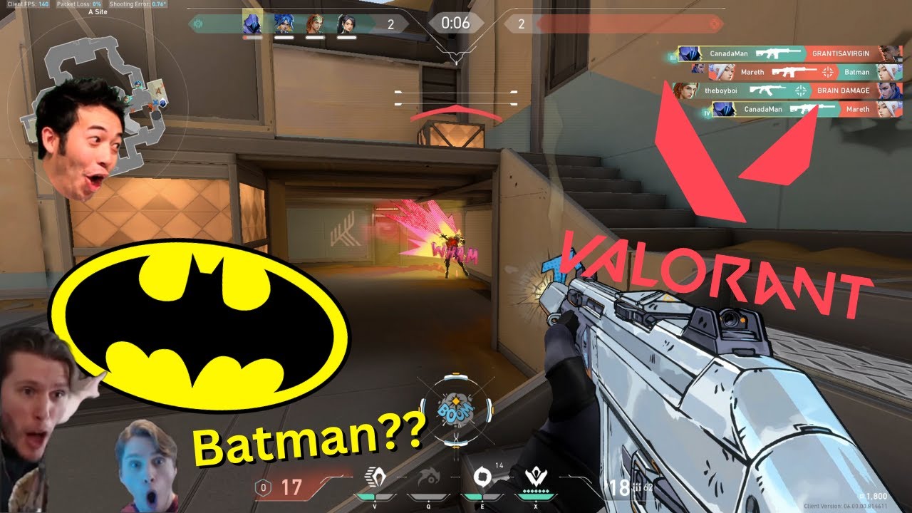 Playing Valorant With Batman - YouTube