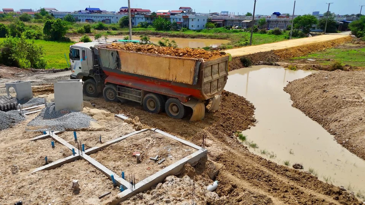 Be Watchful!! New MASSIVE Bulldozer & Dump Truck Operation | Heavy ...