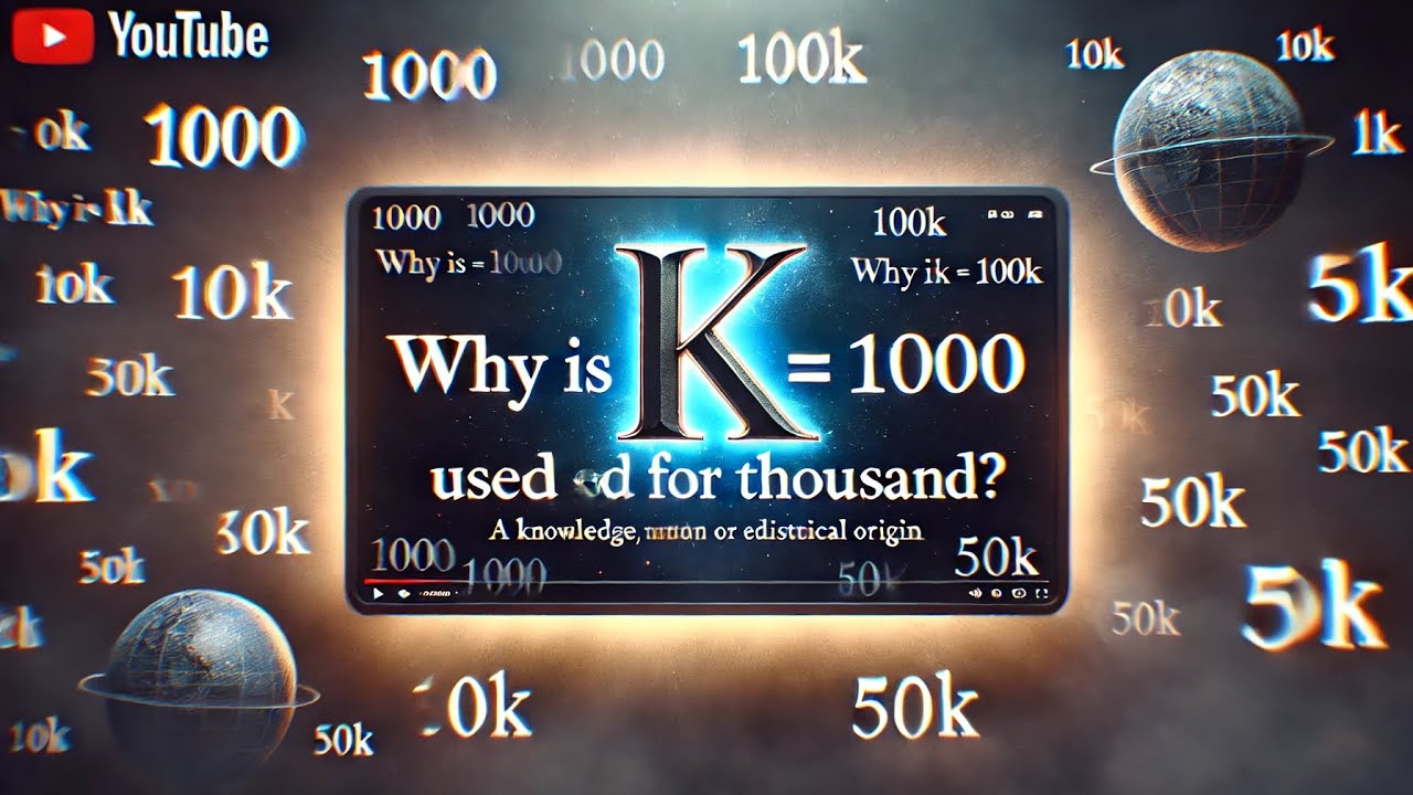 हजार के लिए K क्यों इस्तेमाल होता है | Why K is used for Thousand ...