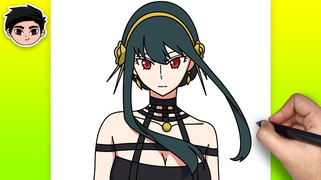 How To Draw YOR FORGER | Spy x Family - Easy Tutorial - YouTube