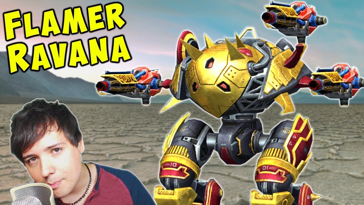 New Flamethrower RAVANA Mk2 Maxed Gameplay - War Robots Live WR - YouTube